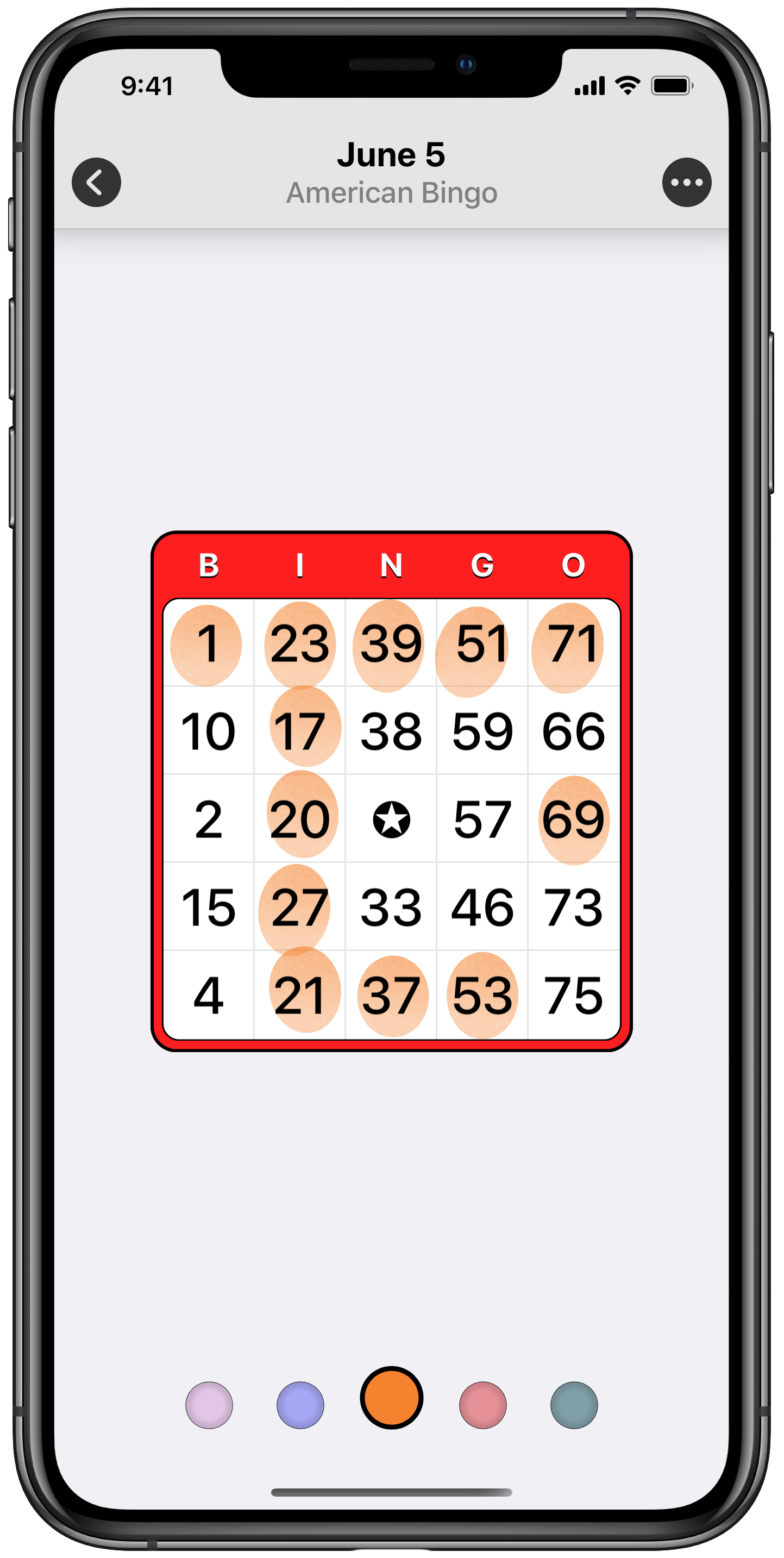 Bingo Card Bingo Ticket Generator For IPhone